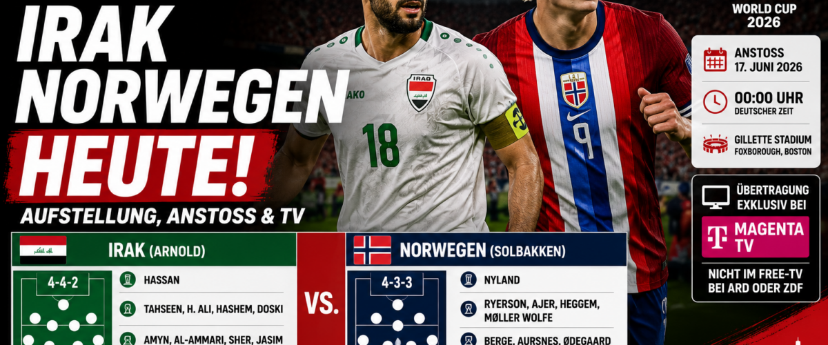 Irak Norwegen heute: Aufstellung, Anstoß und TV bei der WM - Berliner ...
